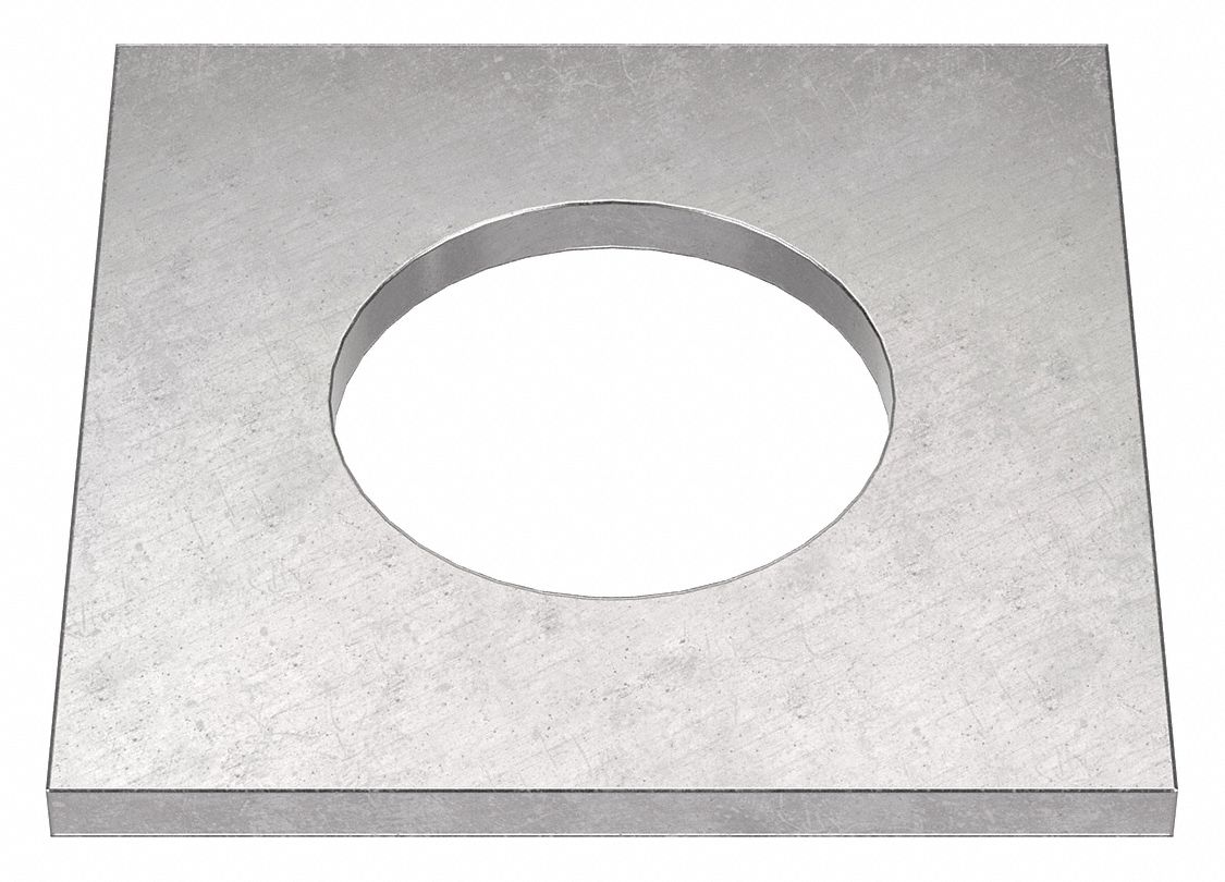 18-8, Stainless Steel, Square Washer - 420N99|Z8933-188 - Grainger