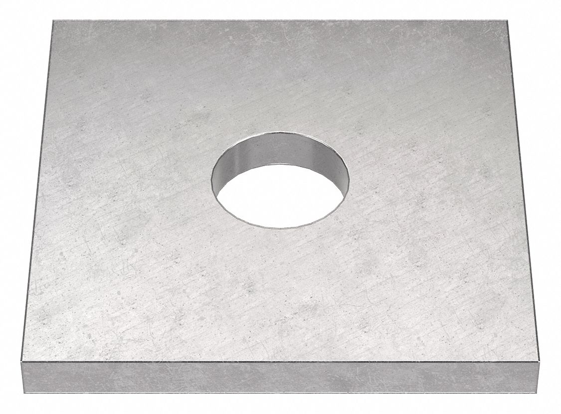 18-8, Stainless Steel, Square Washer - 420P27|Z8937-188 - Grainger
