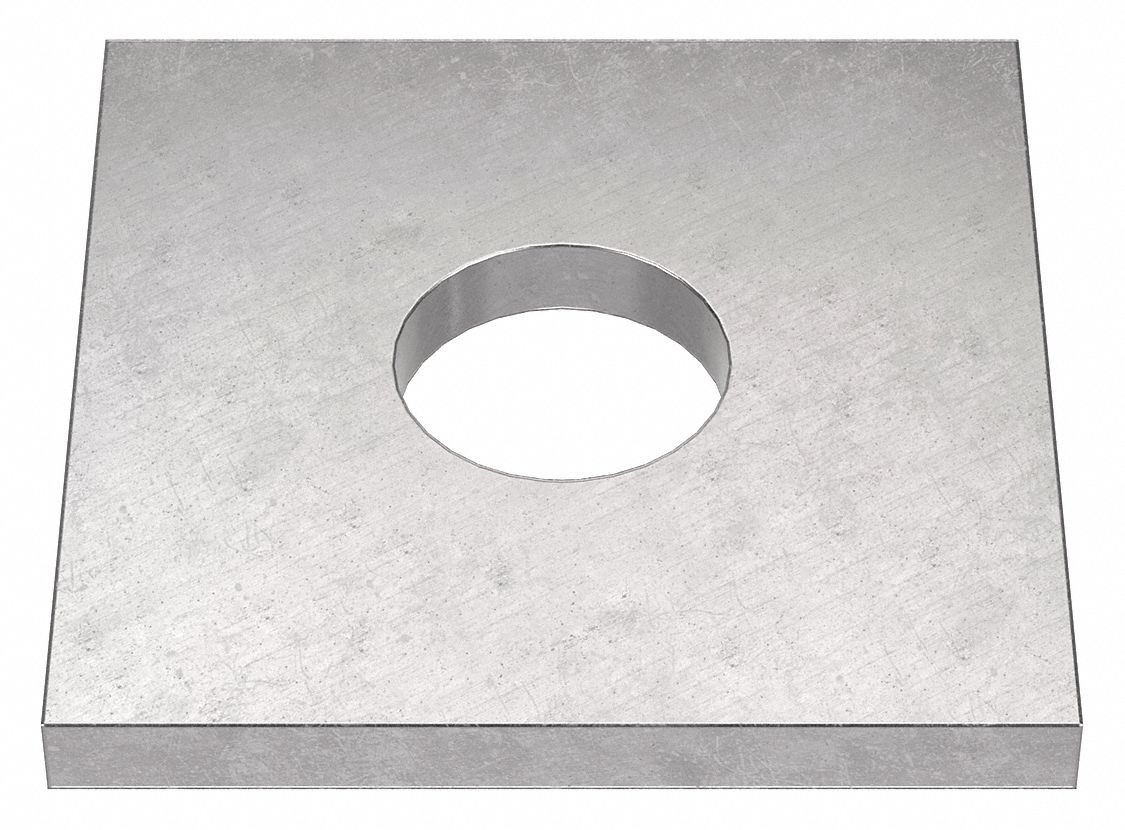 18-8, Stainless Steel, Square Washer - 420P30|Z8938-188 - Grainger