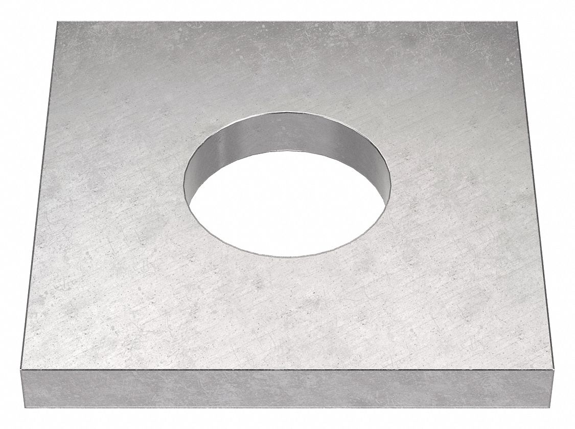 18-8, Stainless Steel, Square Washer - 420R30|Z8960-188 - Grainger
