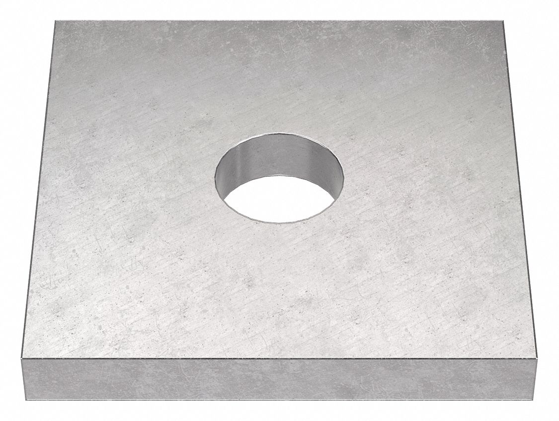 18-8, Stainless Steel, Square Washer - 420R45|Z8781-188 - Grainger