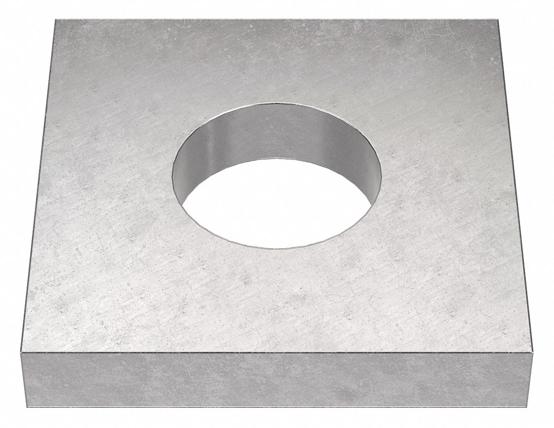 18-8, Stainless Steel, Square Washer - 420R48|Z8784-188 - Grainger