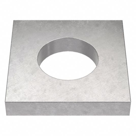 18-8, Stainless Steel, Square Washer - 420R50|Z8786-188 - Grainger