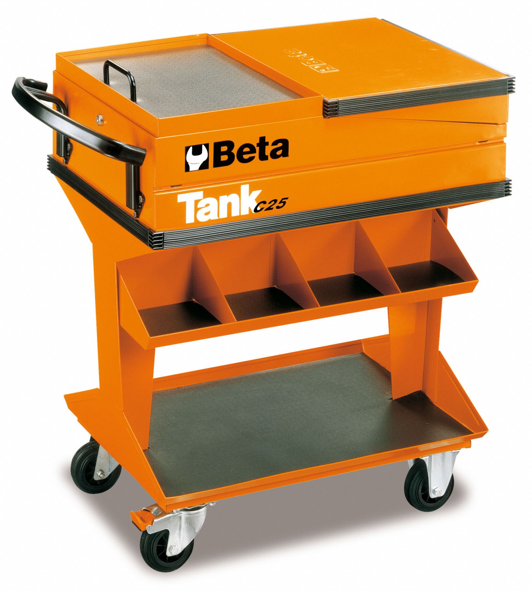 BETA Tool Utility Cart Gloss Orange 3 4 in Wd 3 4 in Dp 1 1 4 in Ht Hinge Keyed 1 Drawers 420T80 C25 Grainger