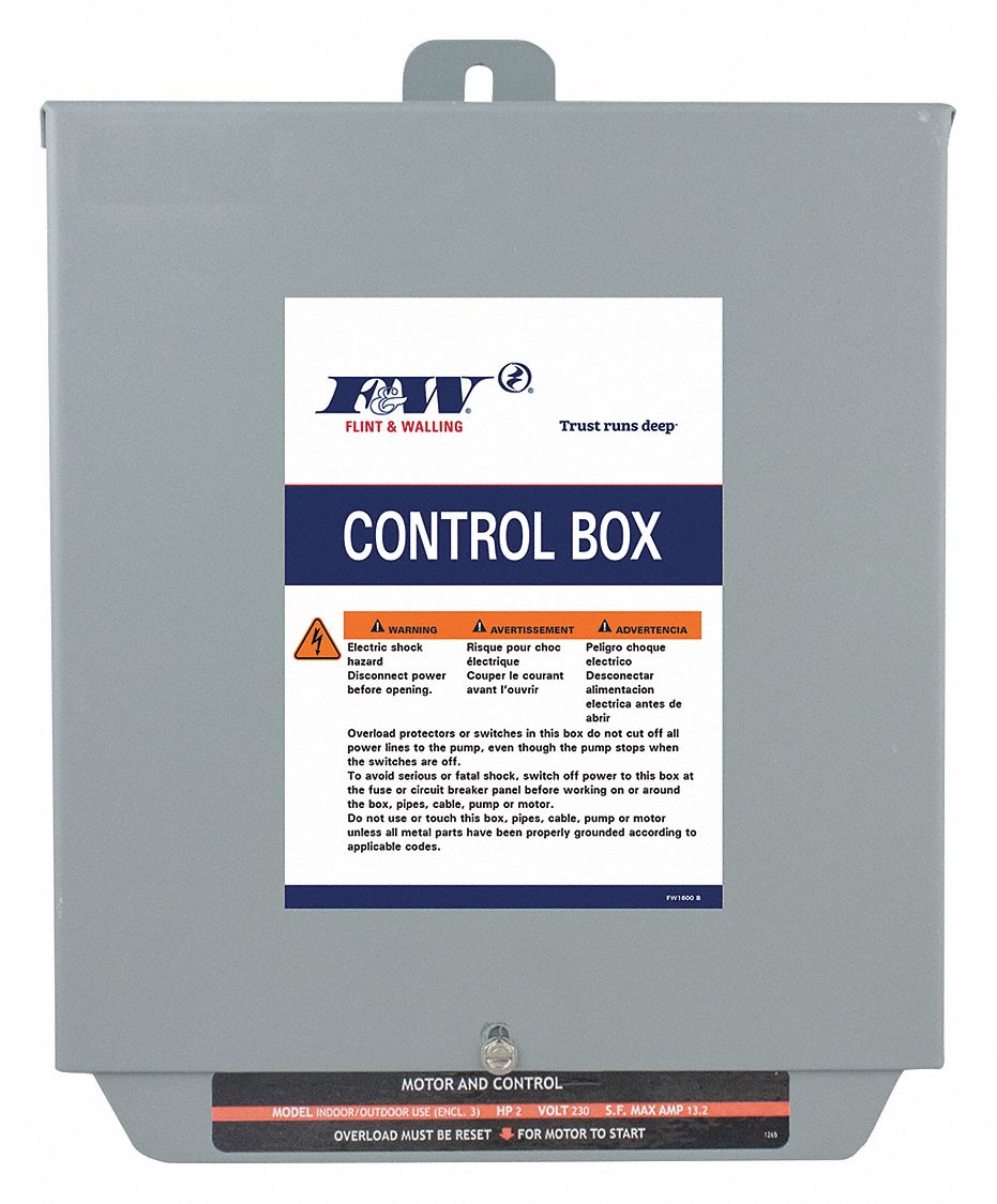FLINT & WALLING, Simplex, Single Phase, Pump Control Panel - 422X65 ...