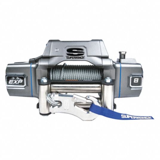 12V DC Pulling Electric Winch with 8.7 fpm and 8000 lb 1st Layer Load ...