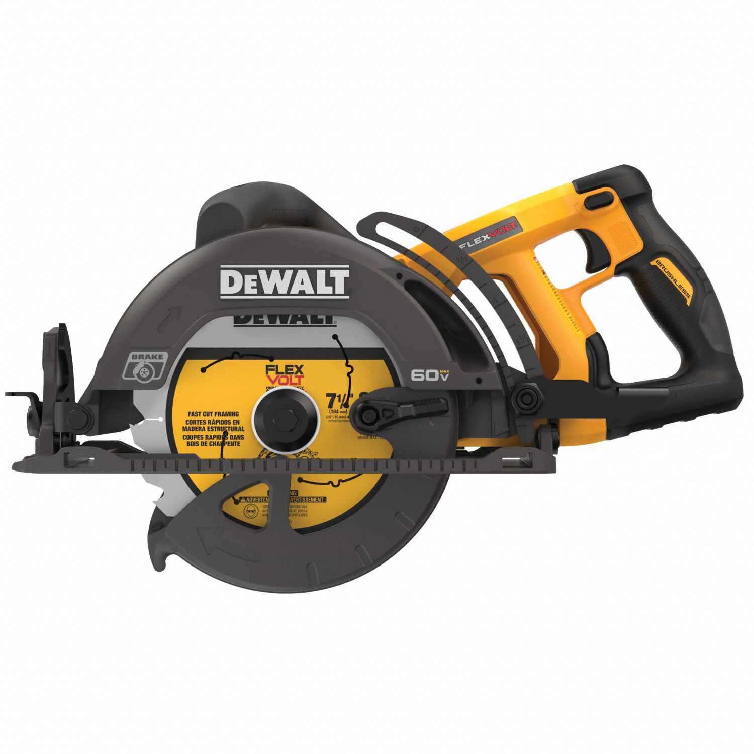 DEWALT Circular Saw: 7 1/4 in Blade Dia., Left, 2 7/16 in Max. Cutting ...