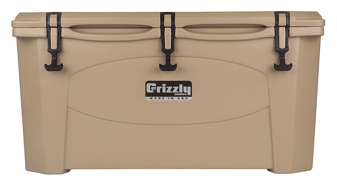 GRIZZLY COOLERS, Tan, 84 Cans, Marine Chest Cooler - 423L56|4400025 ...