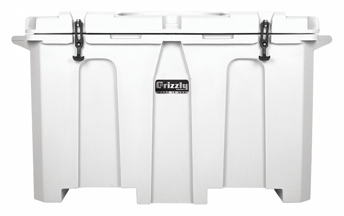 GRIZZLY COOLERS, White, 504 Cans, Marine Chest Cooler - 423L66|400034 ...