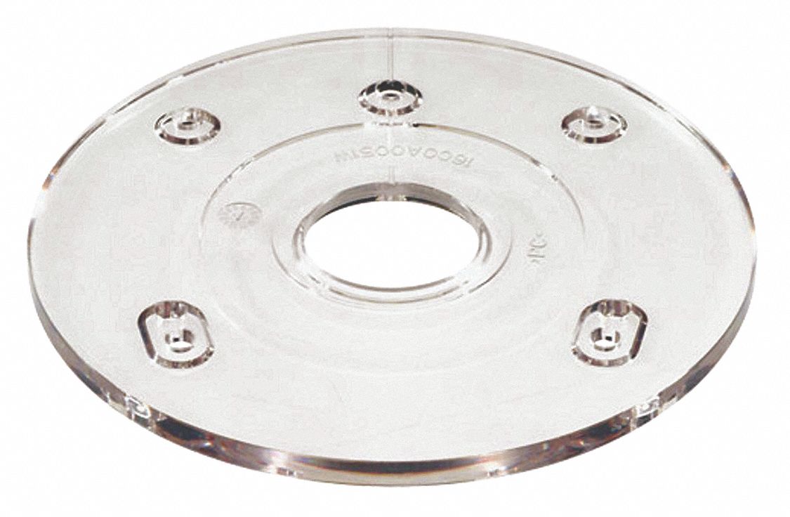 BOSCH SUBBASE, POLYCARBONATE, 5¼ IN OD, 1⅛ OPENING, FOR GFK125CE/PR10E ...