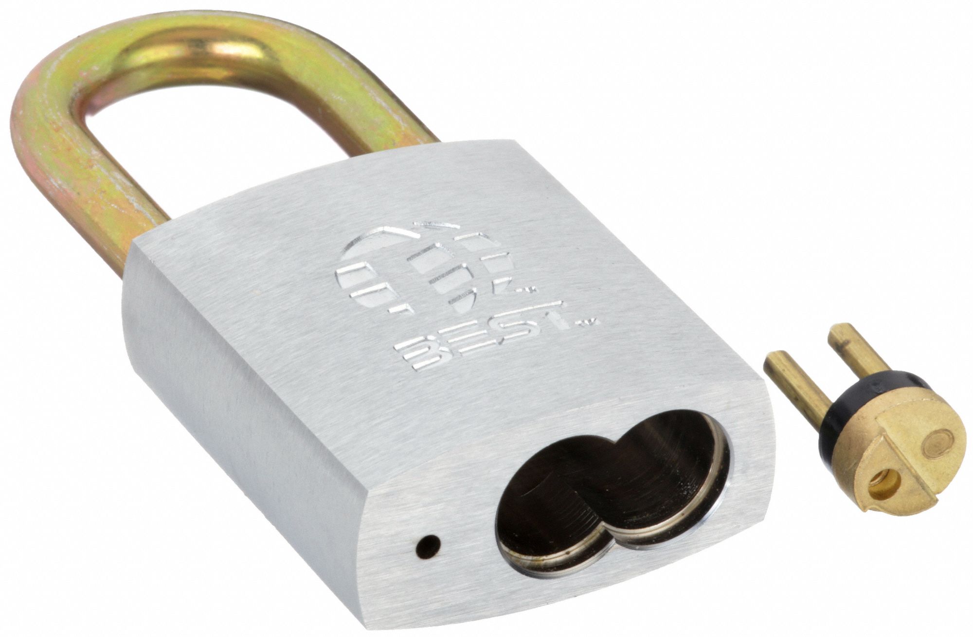 BEST Padlock: 1 1/2 in Vertical Shackle Clearance, 7/8 in Horizontal ...