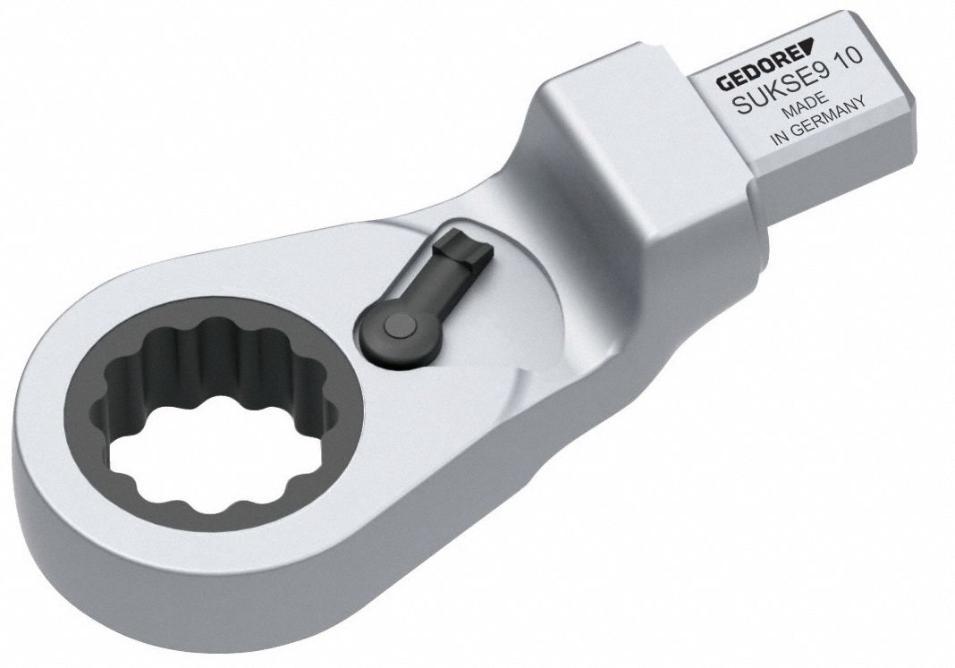 GEDORE Reversible Ratchet Wrench Head, Drive Size 9mm x 12mm, Size 1/2 ...