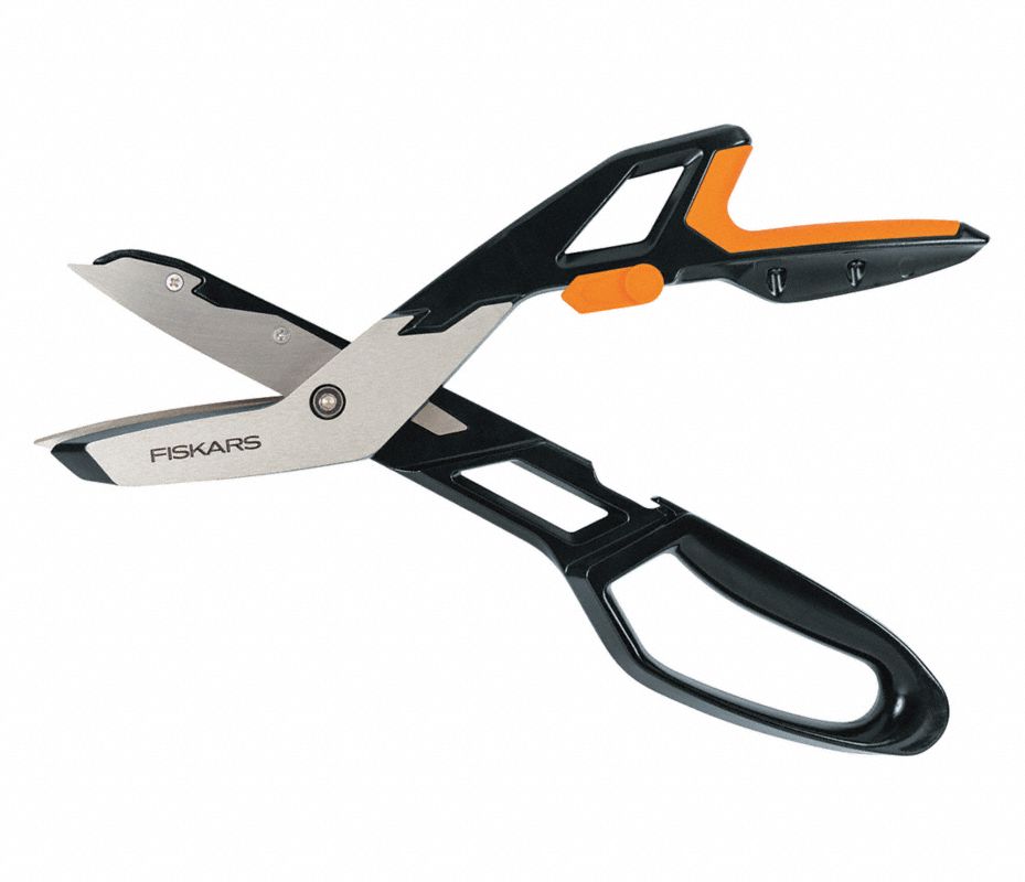 FISKARS Tijeras de Corte de Metal , Acción de Corte Izquierdo/Derecho ...