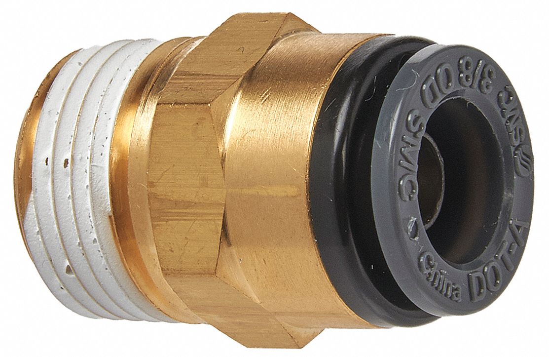 SUR&R, NPT, Brass, Male Connector - 426D17|ABM340 - Grainger