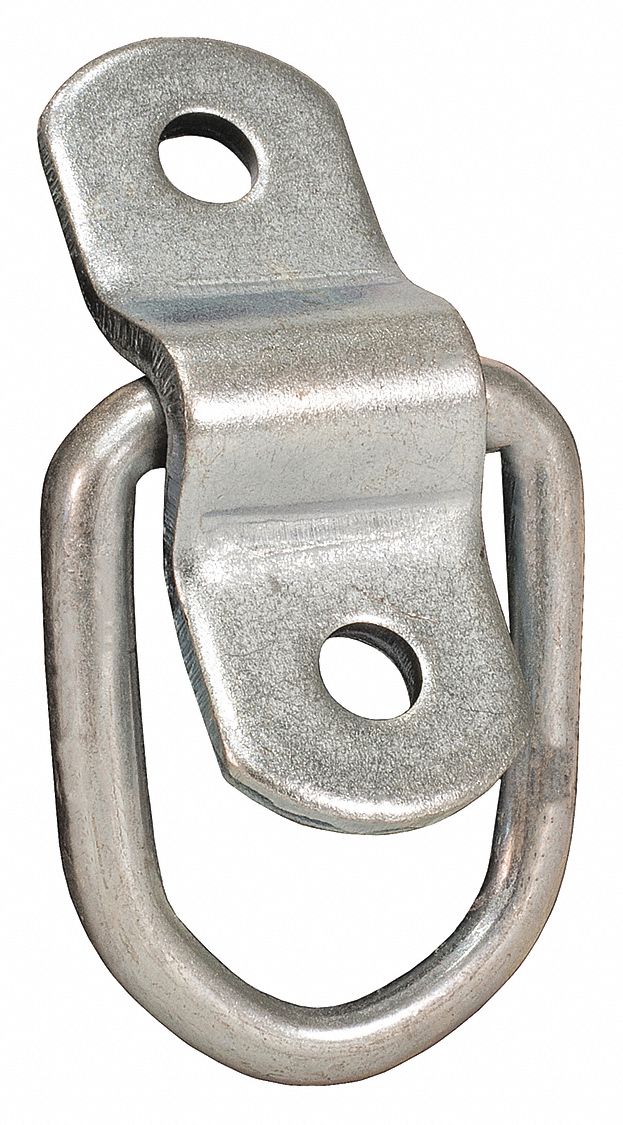 BUYERS PRODUCTS, 1/4 in Ring Dia., 2,000 lb Capacity GVW, D-Ring ...