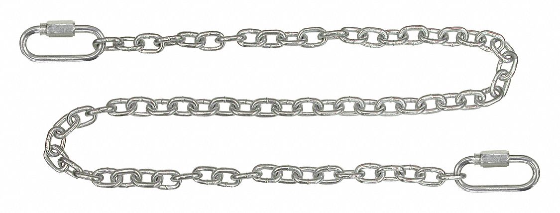 BUYERS PRODUCTS Safety Chain: Quick Link Attachment, Heavy Duty, 30, 5 ...