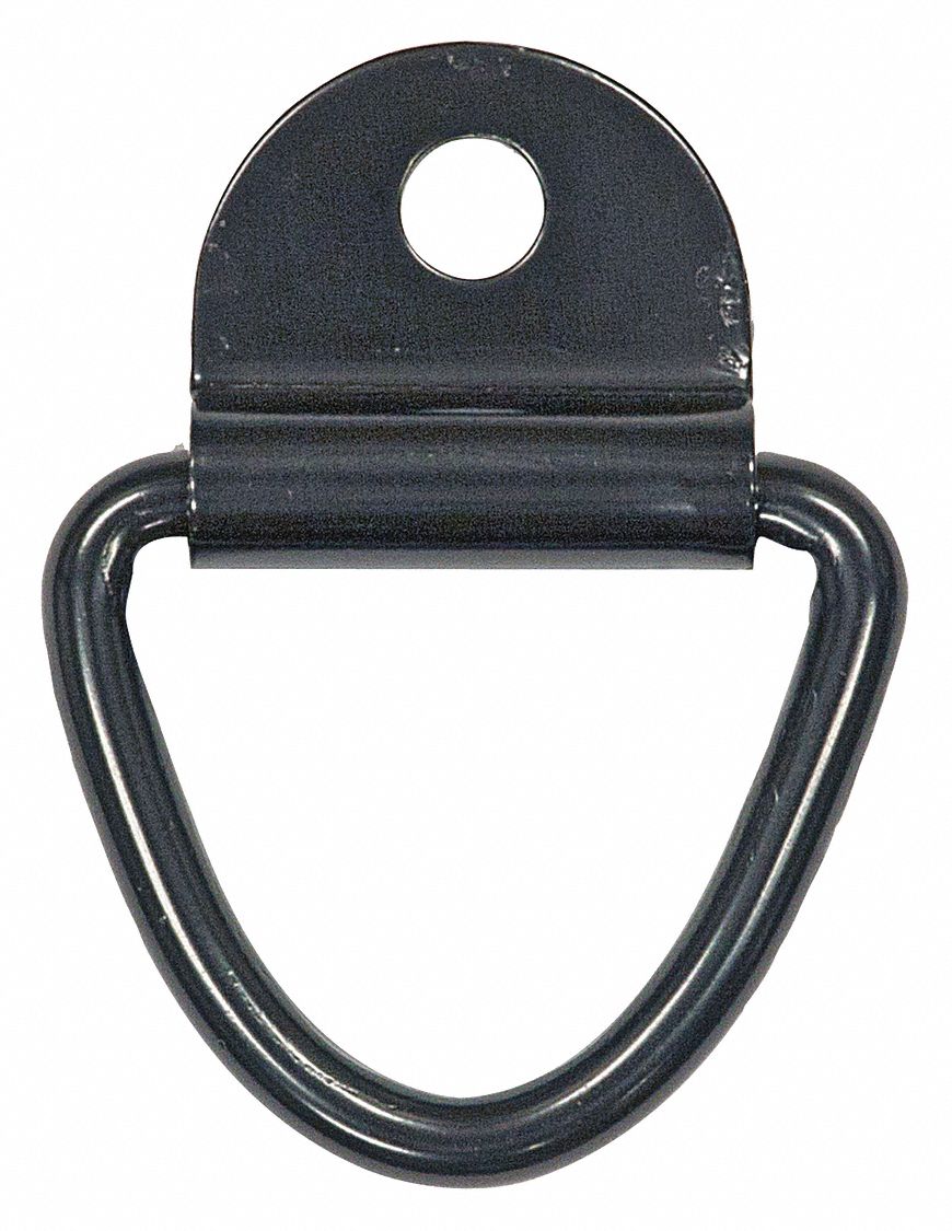 BUYERS PRODUCTS, 1/4 in Ring Dia., 2,000 lb Capacity GVW, Rope Ring ...