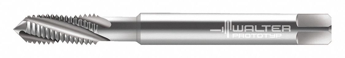 WALTER PROTOTYP, #10-32 Thread Size, 16.00 mm Thread Lg, Spiral Flute ...