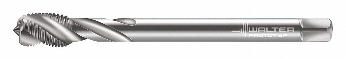 WALTER PROTOTYP, M10x1.25 Thread Size, 15.00 mm Thread Lg, Spiral Flute ...