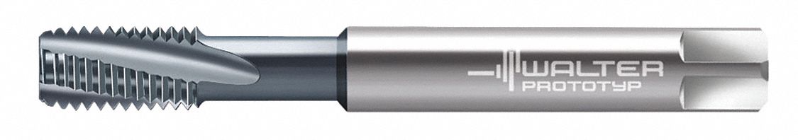 WALTER PROTOTYP, M10x1.5 Thread Size, 25.00 mm Thread Lg, Spiral Flute ...