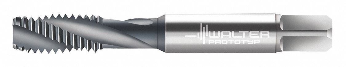 WALTER PROTOTYP, #10-32 Thread Size, 18.00 mm Thread Lg, Spiral Flute ...