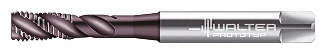 WALTER PROTOTYP, M10x1.5 Thread Size, 15.00 mm Thread Lg, Spiral Flute ...