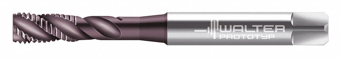 WALTER PROTOTYP, 1/4"-20 Thread Size, 10.00 mm Thread Lg, Spiral Flute ...