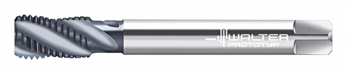 WALTER PROTOTYP, M24x3 Thread Size, 30.00 mm Thread Lg, Spiral Flute ...