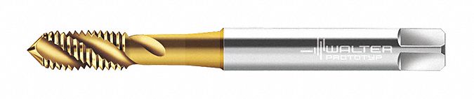 WALTER PROTOTYP, M10x1.5 Thread Size, 15.00 mm Thread Lg, Spiral Flute ...
