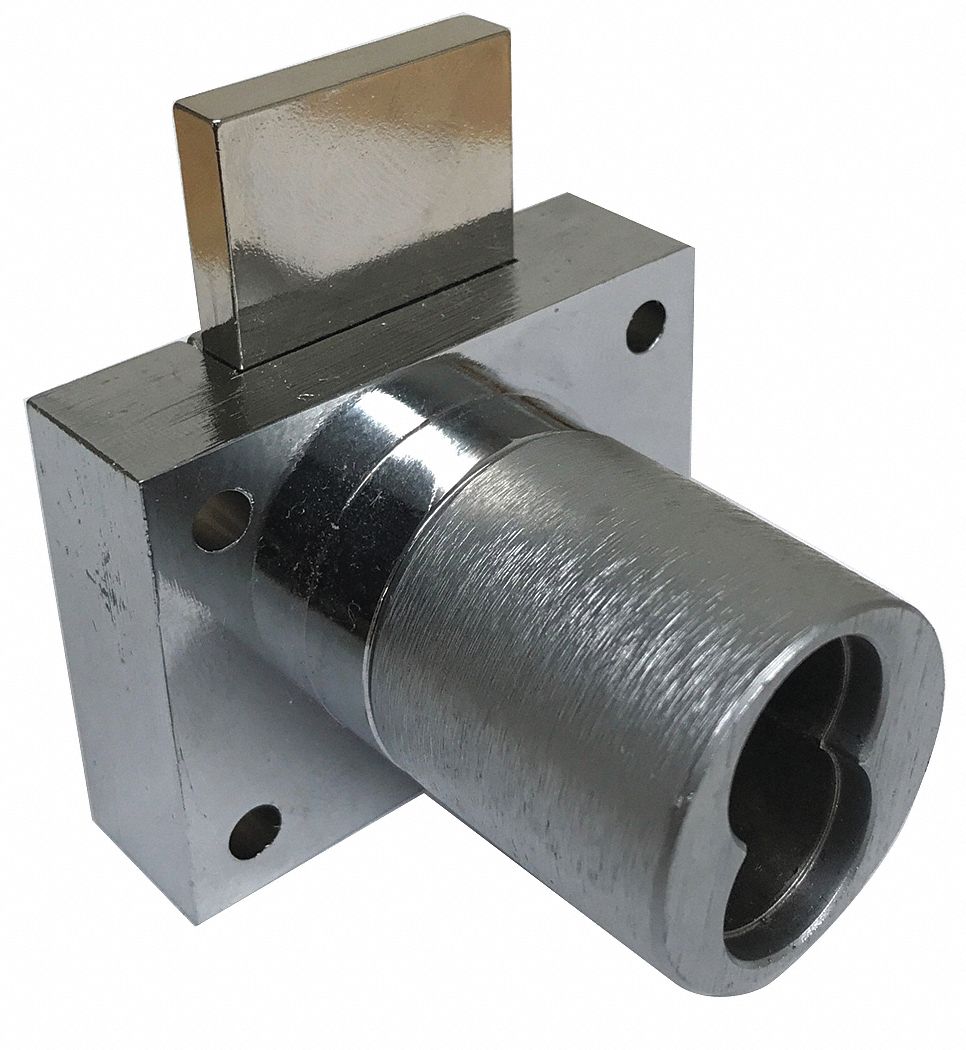 DELTA LOCK, Chrome-Plated, Keyed Different, Cabinet and Drawer Lock ...