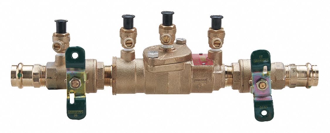 WATTS, LF007, 1/2 in Pipe Size, Double Check Valve Assembly - 429J25|1/ ...