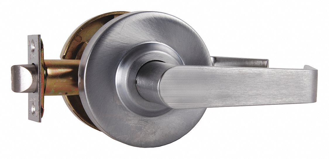 Arrow MLX01SB 26D Arrow Door Lever Lockset: 2, Flat with Return, Satin ...