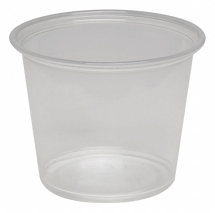 DIXIE, 5.5 oz Capacity, Clear, Disposable Portion Cup - 429T76 ...