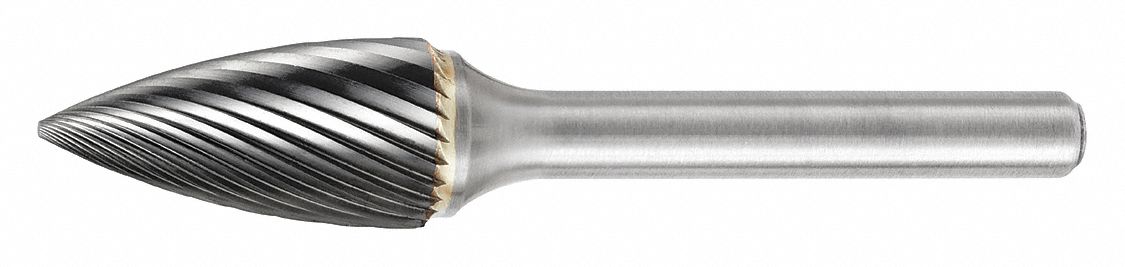 WIDIA, Pointed-End Tree, SG-43M, Carbide Bur - 429Y87|M40430 - Grainger