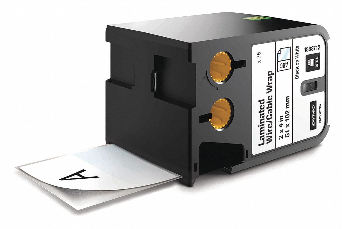 DYMO LAMINATED CABLE WRAP LABEL,NYLON - Printer Labels - RHO1868712-1 ...
