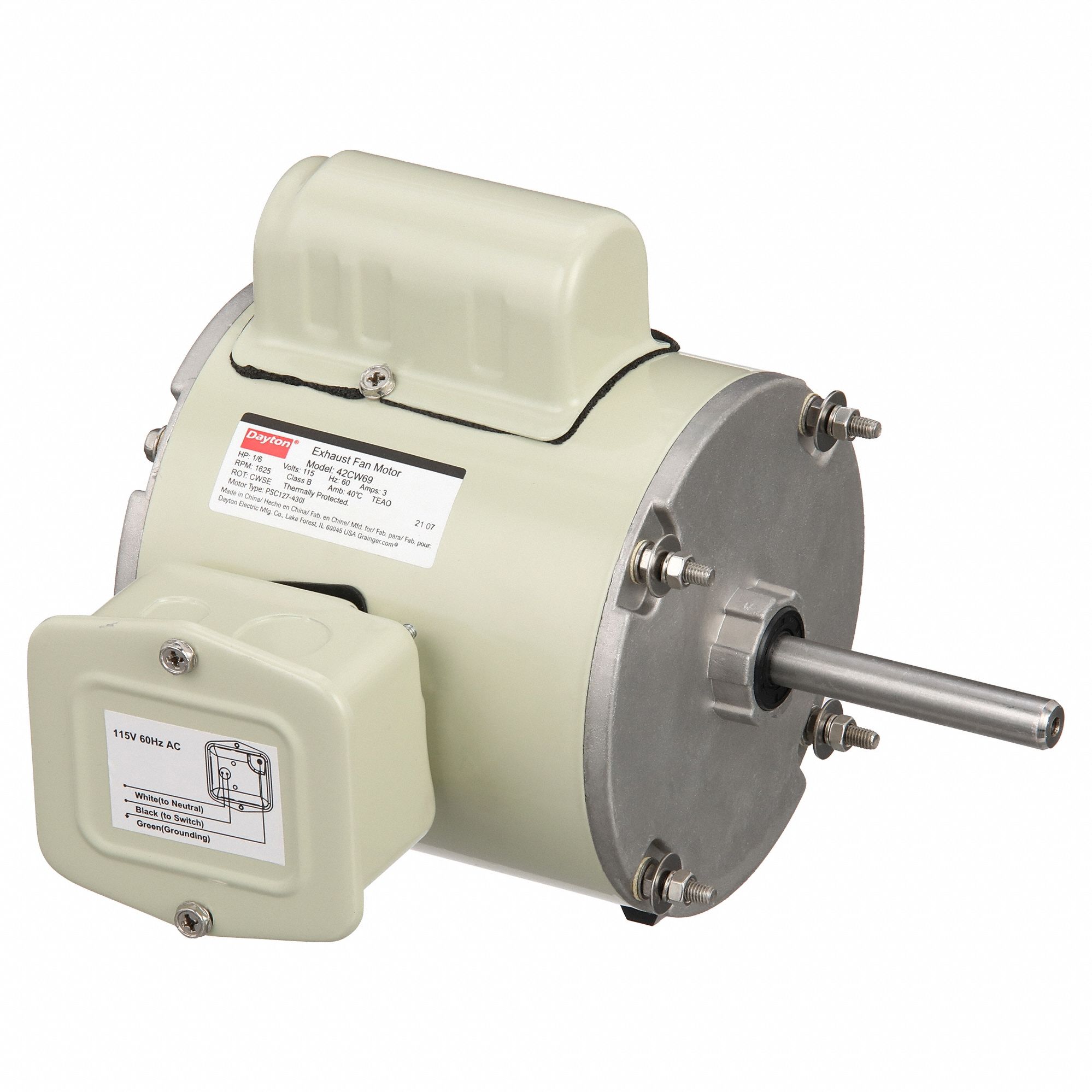 DAYTON, 1BLJ1C, 1BLJ1C, Direct Drive Motor - 42CW69|GGS_47539 - Grainger