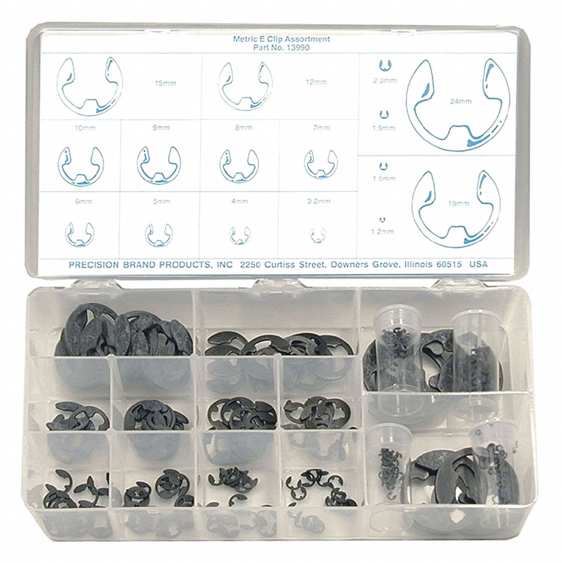 Metric, Steel, Retaining Ring Assortment,Metric,PK255 - 42DK01|13990 ...