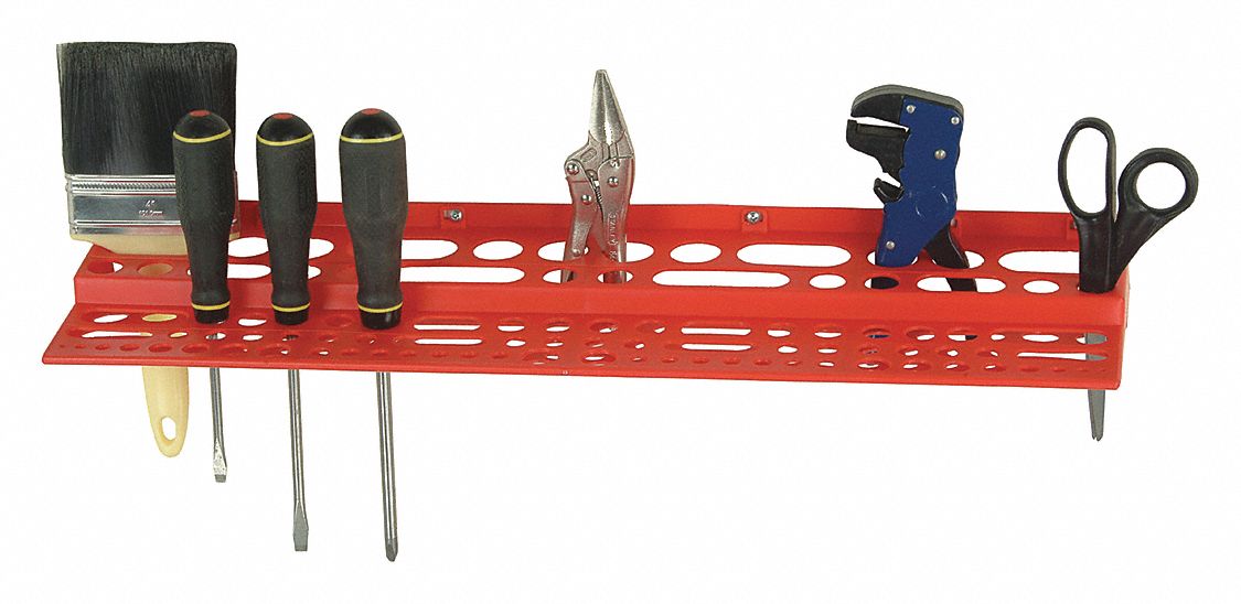 QUANTUM STORAGE, Tool Rack,6x24.13x2.75in,96 Items Capcty - 42EX26|TR ...