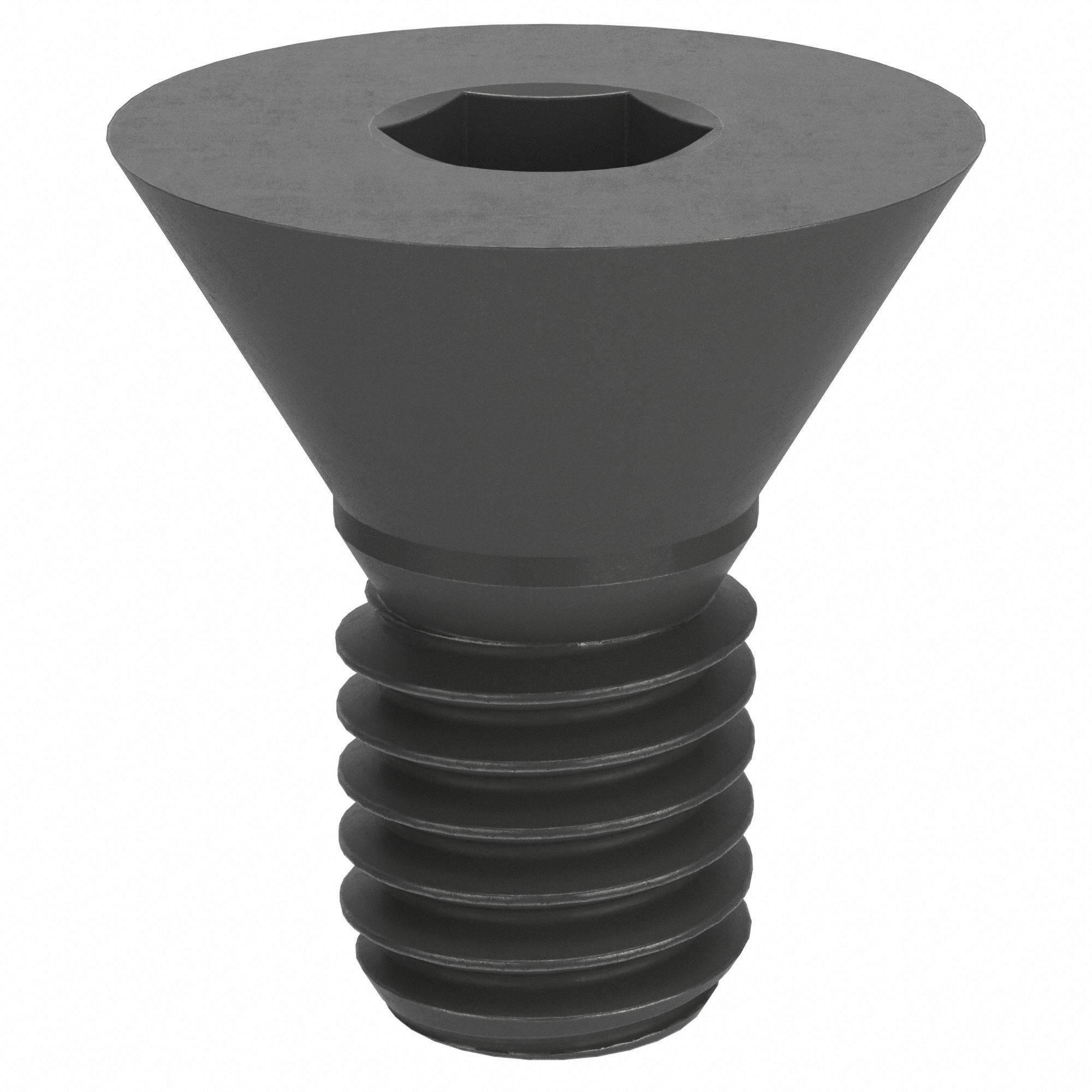 M6-1 Thread Size, 10 mm Lg, Socket Flat Head Screw - 42GG43|L07400.060. ...