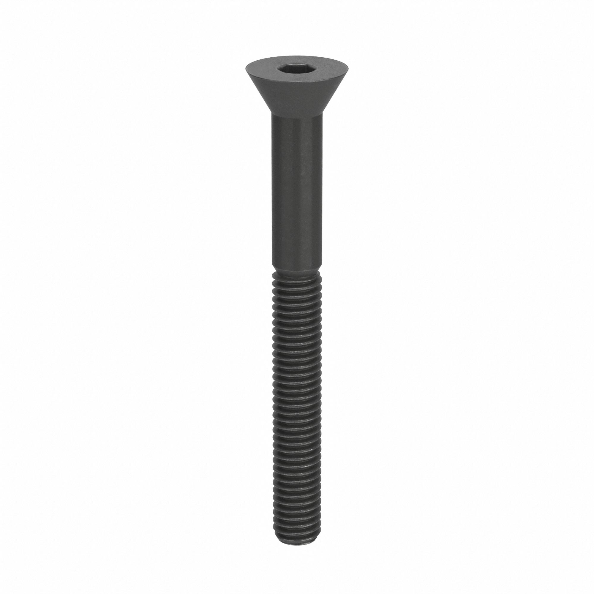 M6-1 Thread Size, 60 mm Lg, Socket Flat Head Screw - 42GG53|L07400.060. ...
