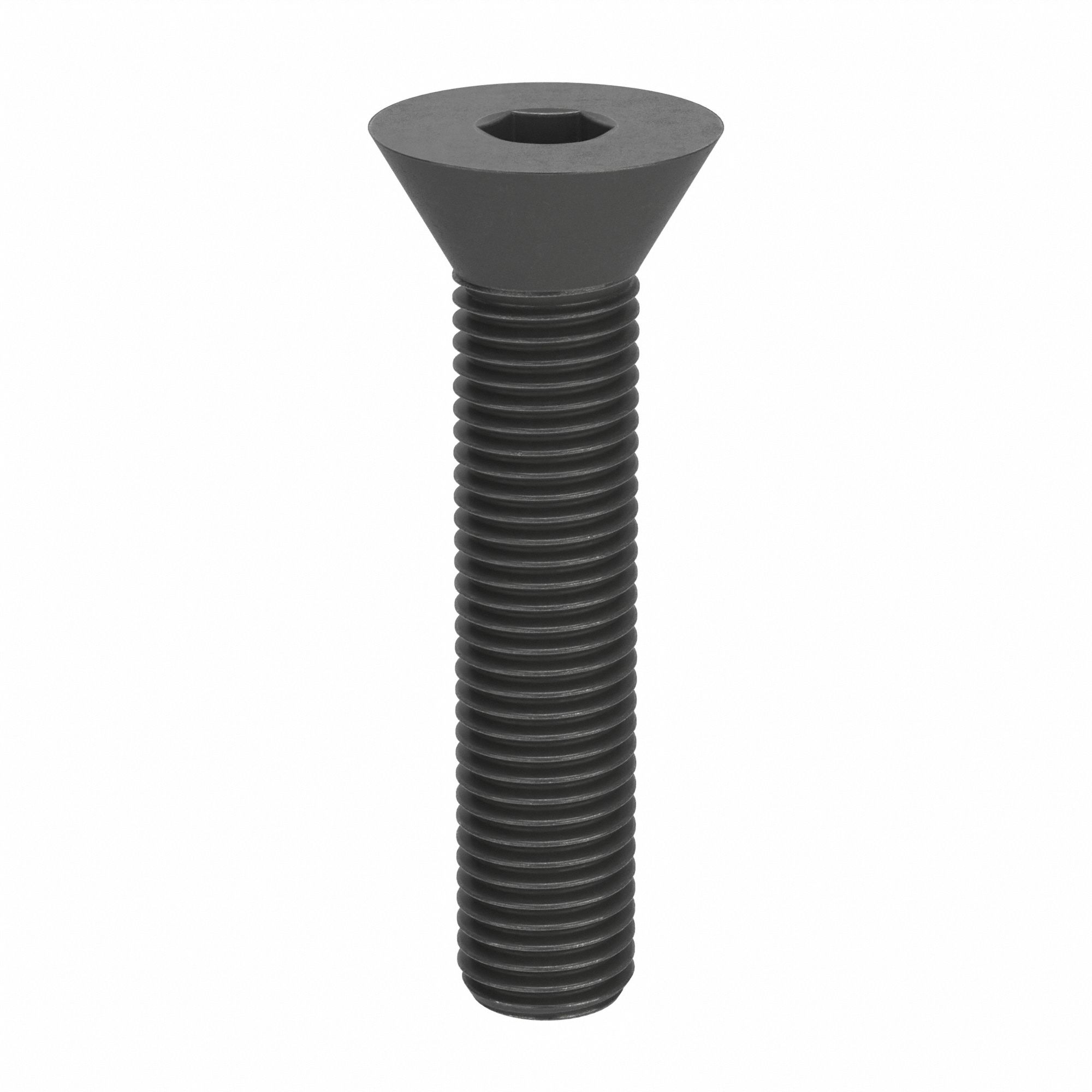 M16-2 Thread Size, 80 mm Lg, Socket Flat Head Screw - 42GG84|L07400.160 ...