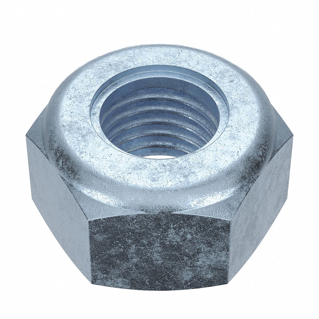 Nylon Insert, M10-1.25 Thread Size, Lock Nut - 42GH19|L12320.100.0125 ...
