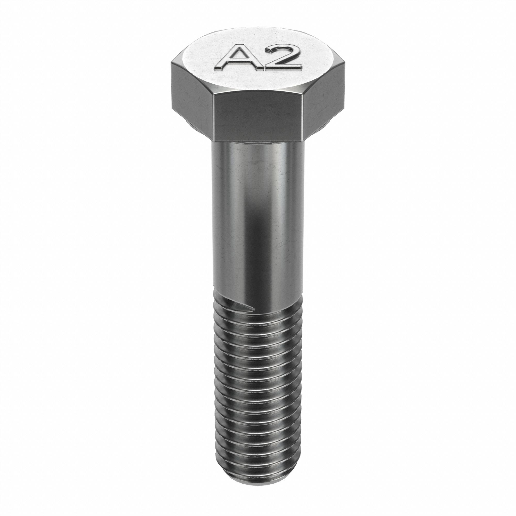 Stainless Steel, A2, Hex Head Cap Screw - 42GM10|L51000.160.0055 - Grainger