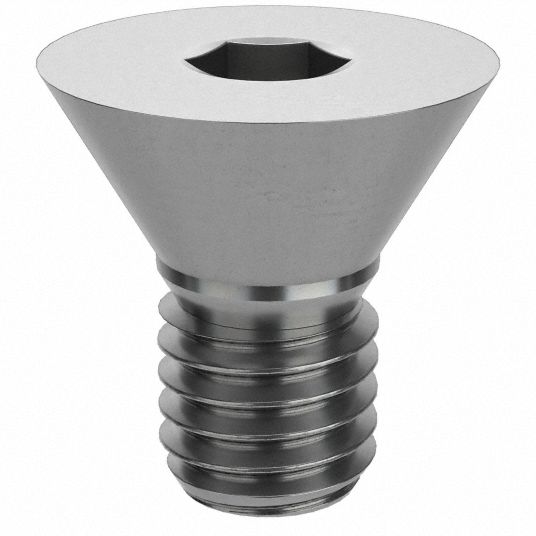 M8-1.25 Thread Size, 16 mm Lg, Socket Flat Head Screw - 42GR91|L51060 ...