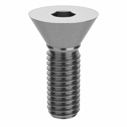 M8-1.25 Thread Size, 25 mm Lg, Socket Flat Head Screw - 42GR93|L51060 ...