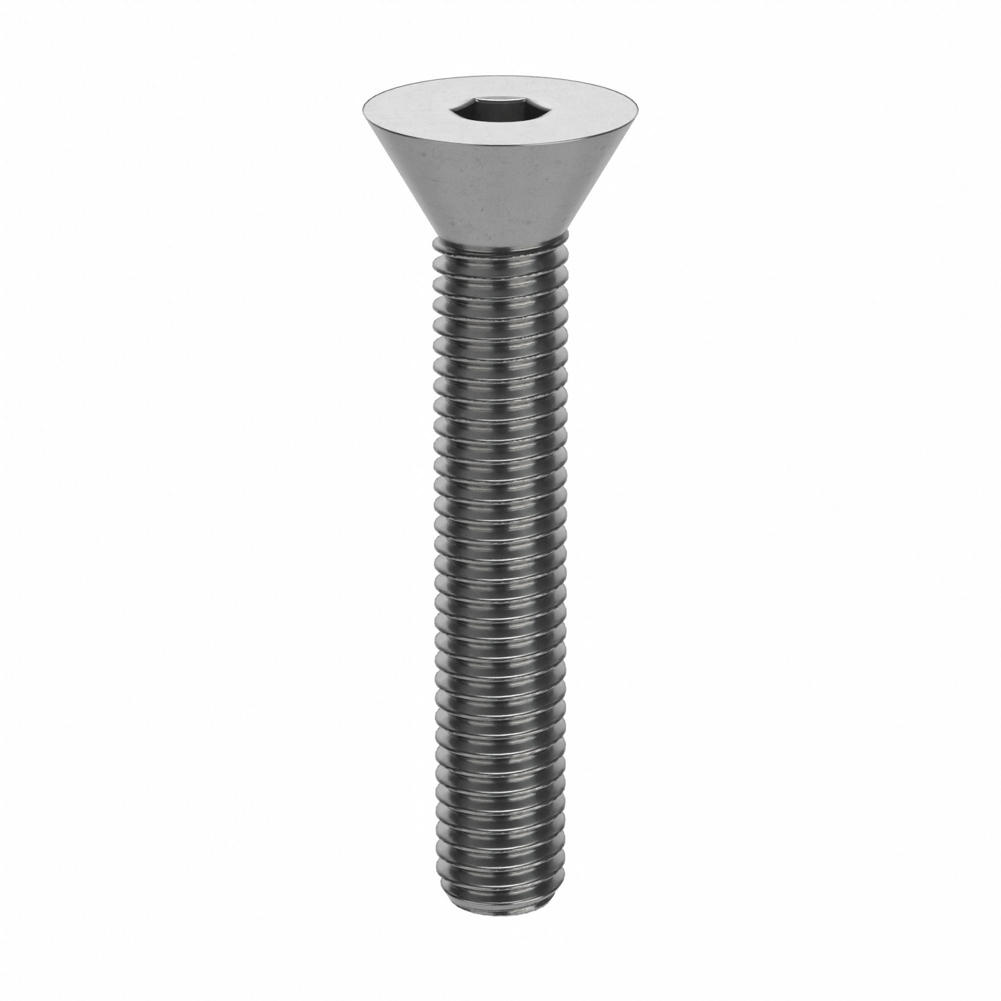 M8x1.25 Thread Size, 50 mm Lg, Socket Flat Head Screw - 42GR97|L51060 ...