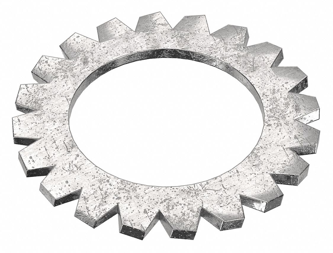 18-8, Stainless Steel, External Tooth Lock Washer - 54FT57|M51460.140. ...