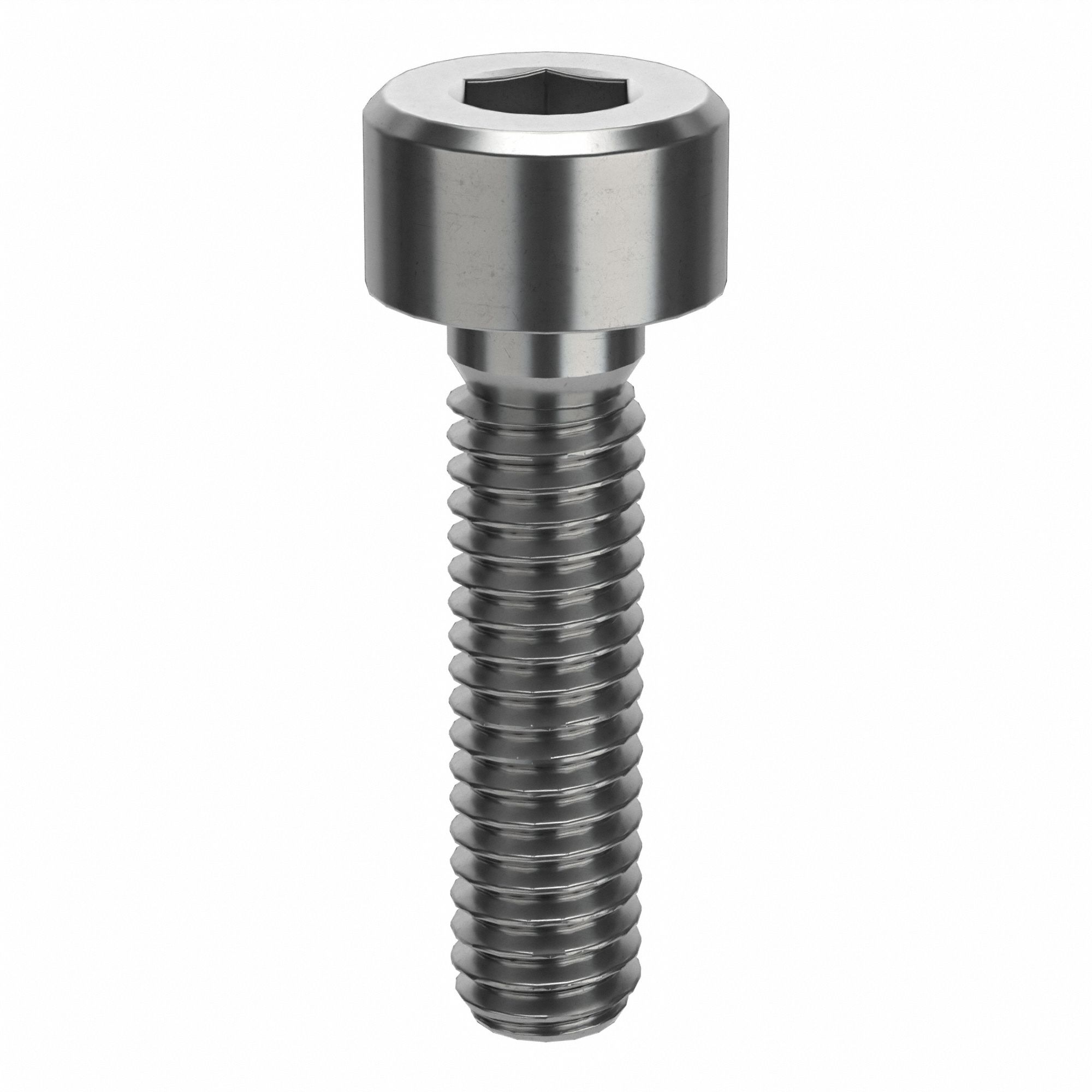 M2.5-0.45 Thread Size, 10 mm Lg, Socket Head Cap Screw - 42GW82|L55050 ...