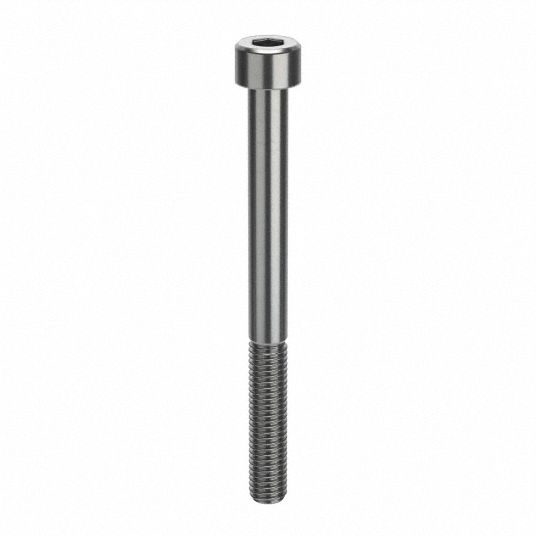 M8-1.25 Thread Size, 90 mm Lg, Socket Head Cap Screw - 42GX49|L55050.080.0090 - Grainger