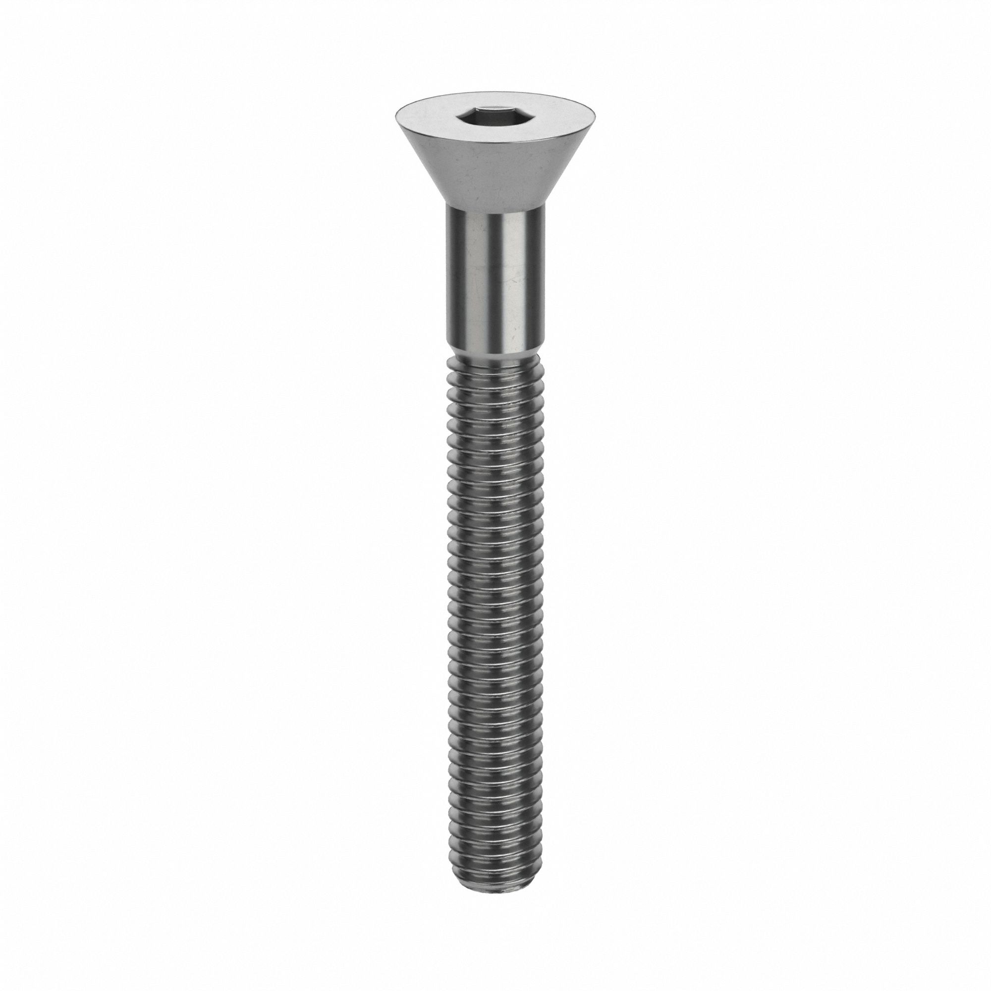 M6-1 Thread Size, 50 mm Lg, Socket Flat Head Screw - 42GY01|L55060.060. ...
